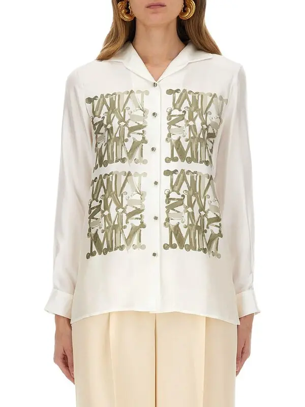 Max Mara Printed Shirt - Green