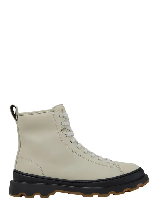 Camper Lace-up Boots - Beige