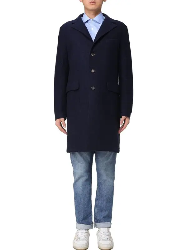 Eleventy Long Coat - Royal Blue