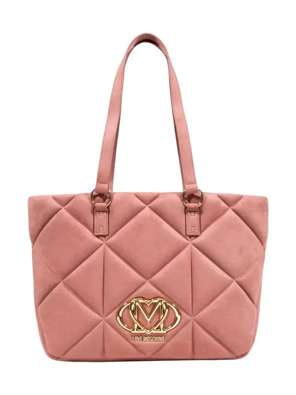 Moschino Quilted Shoulder Bag - Pink