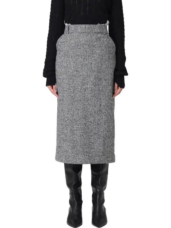 Ermanno Scervino Plaid Midi Skirt - Multicolor
