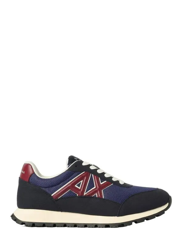 Armani Exchange Lace Up Sneakers - Blue 1