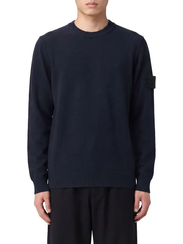 Stone Island Virgin Wool Jumper - Blue