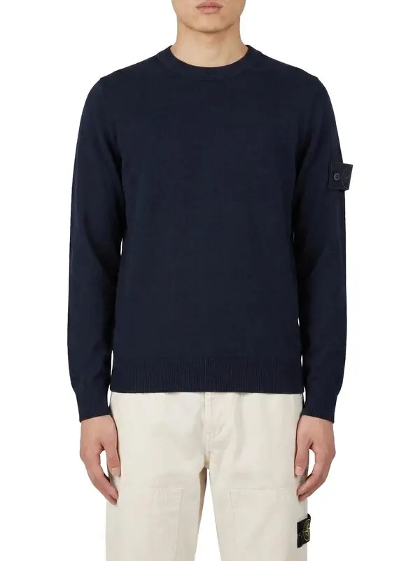 Stone Island Crew Neck Sweater - Navy