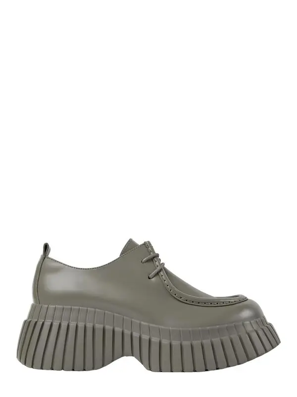 Camper Lace-up Oxford Shoes With Chunky Sole - Grey