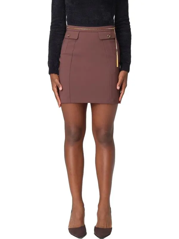 Elisabetta Franchi Mini Skirt - Coffee