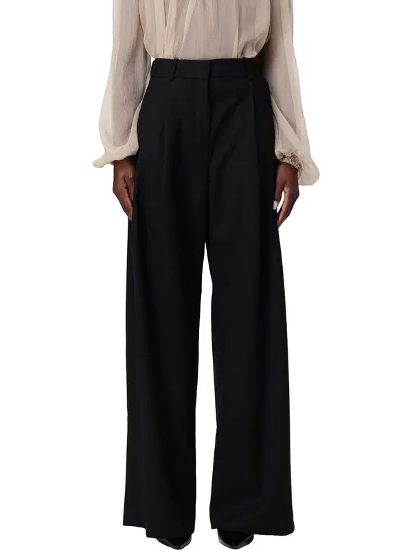 Nina Ricci Wide Leg Trousers - Black