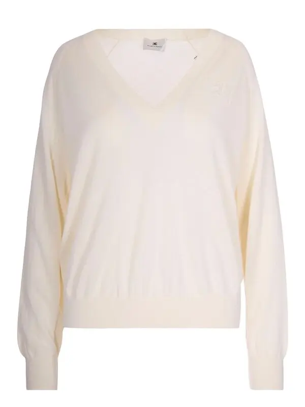 Elisabetta Franchi Pullover Sweater - Milk
