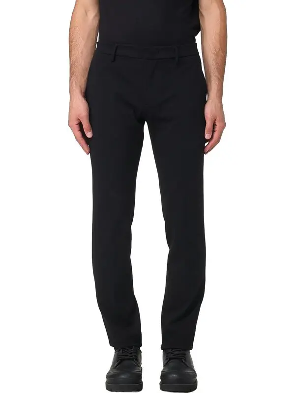 DONDUP Straight Leg Trousers - Black