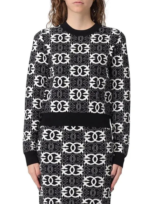 Pinko Printed Pullover Sweater - Black