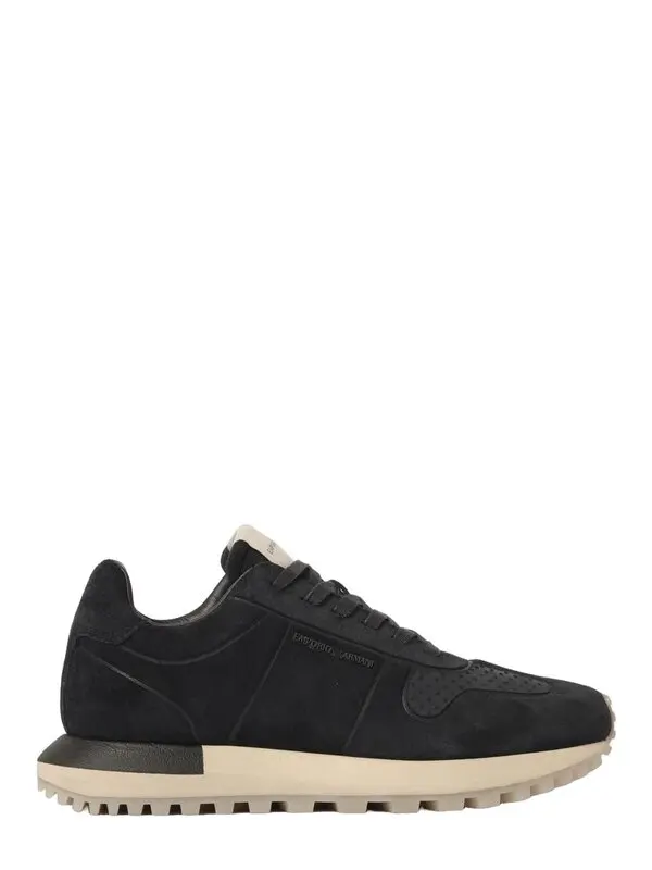 Emporio Armani Lace-up Sneakers - Navy