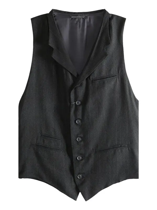 YOHJI YAMAMOTO POUR HOMME Padded Vest Top - Black