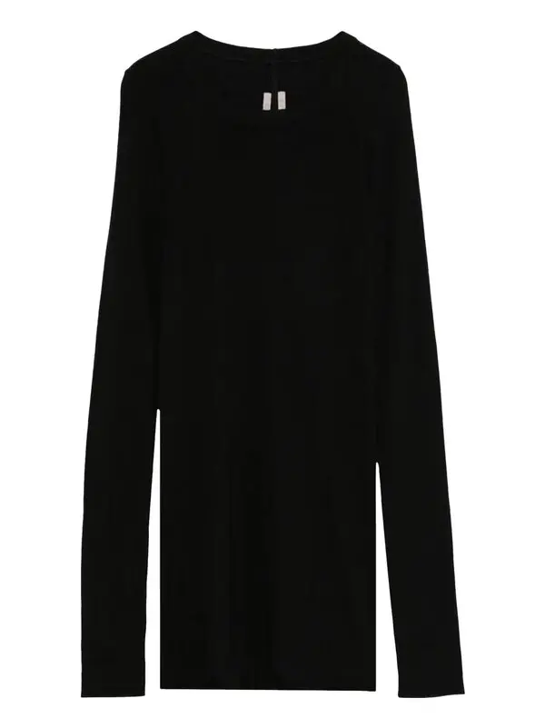 Rick Owens Ribbed Long-sleeve T-shirt - Black
