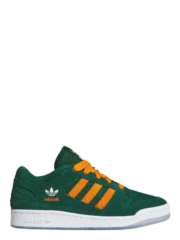 Adidas Ncaa X Forum Low 'miami 2025' Sneakers - Green