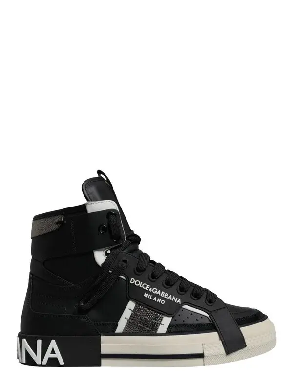 Dolce & Gabbana Custom 2.zero High-top Sneakers - Black