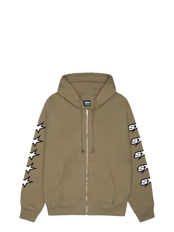 StÜssy Speedway Zip Hoodie - Green