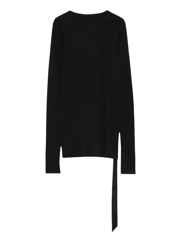 Rick Owens Rib Long-sleeve Shirt - Black