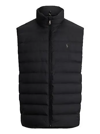 Ralph Lauren Embroidered-logo Insulated Shell Gilet - Black