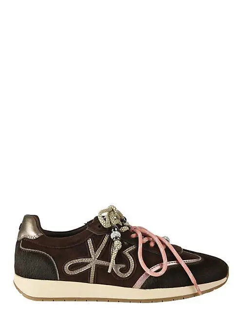 Kurt Geiger Lala Suede Trainers - Brown/oth