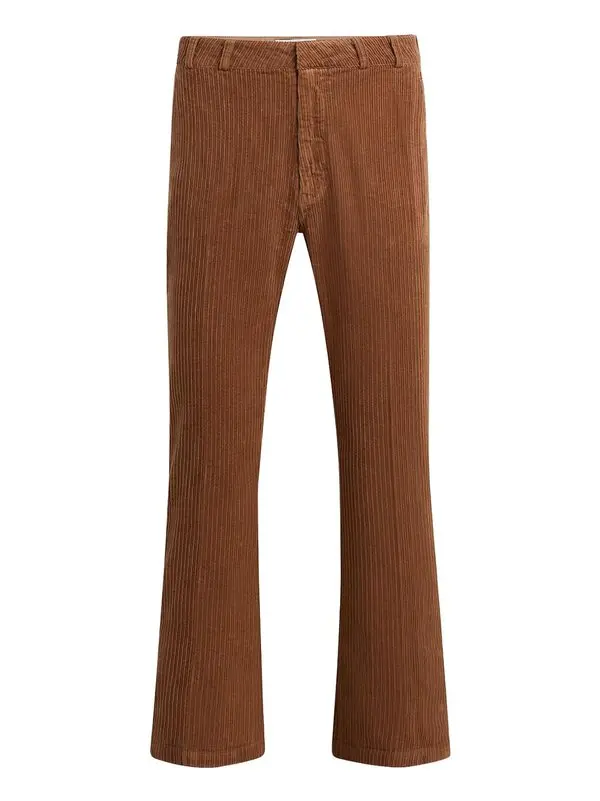 Hudson Jeans Walker Bootcut Corduroy Trousers - Brown