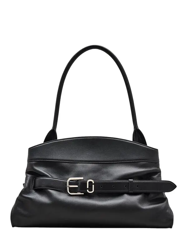 Marc Jacobs The Satchel Leather Shoulder Bag - Black