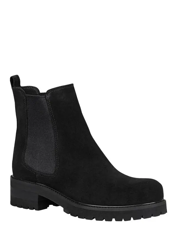 La Canadienne Cye Suede Chelsea Booties - Black