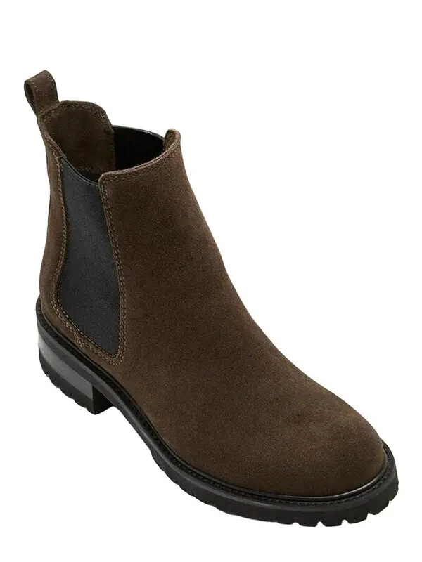 La Canadienne Cye Suede Chelsea Booties - Brown