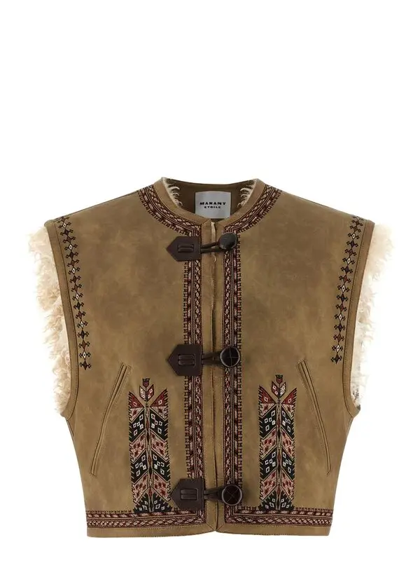 Isabel Marant Clemencia Vest - Beige