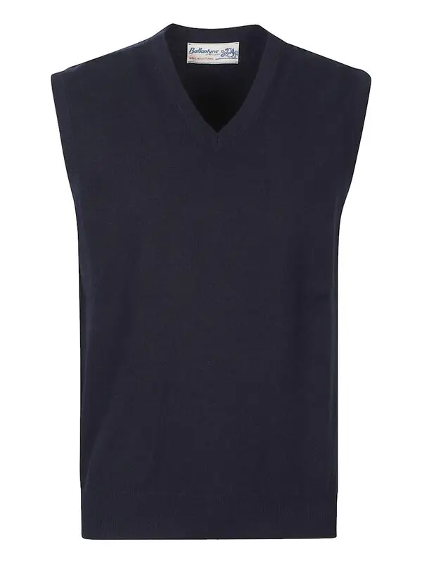 BALLANTYNE Cashmere Gilet - Blue