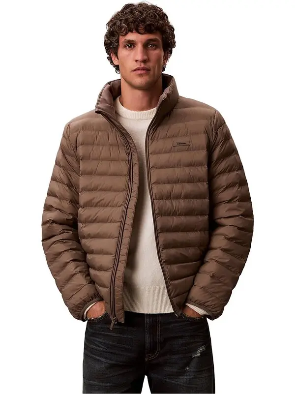Calvin Klein Nylon Puffer Jacket - Morel