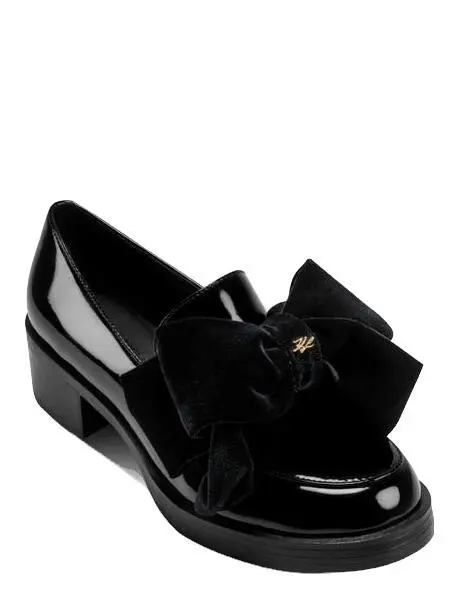 Karl Lagerfeld Paris Camilia Bow Loafer - Black