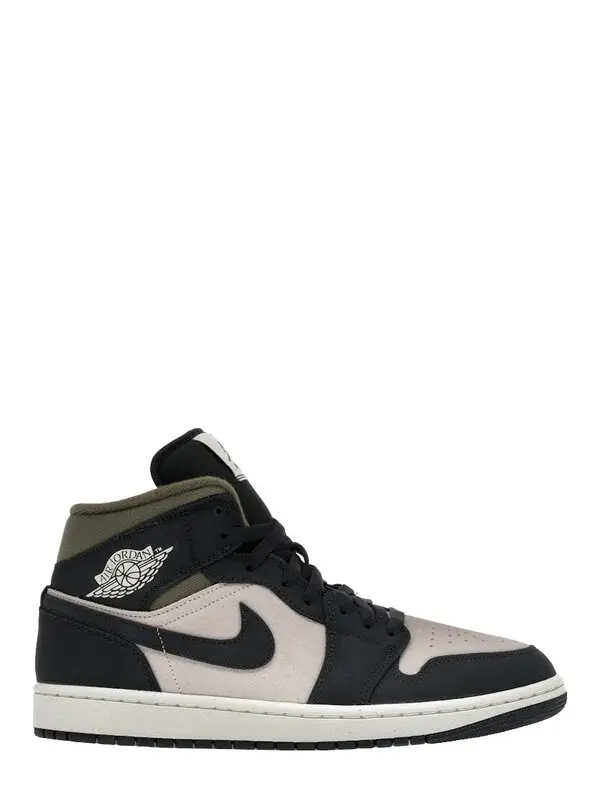 JORDAN 1 Mid Se Off Noir Sneakers - Light Orewood Brown/medium Olive/sail
