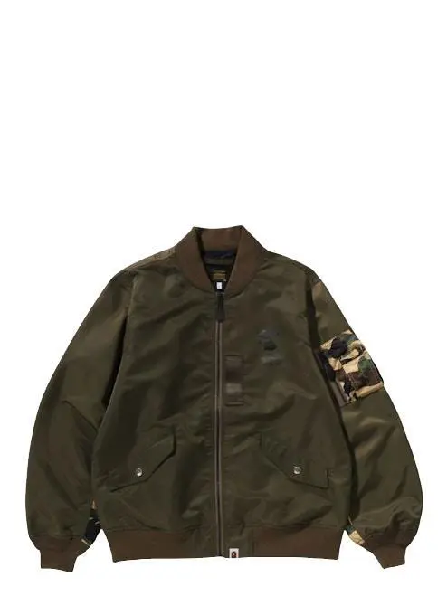 A BATHING APE Bomber Jacket - Olivedrab Green