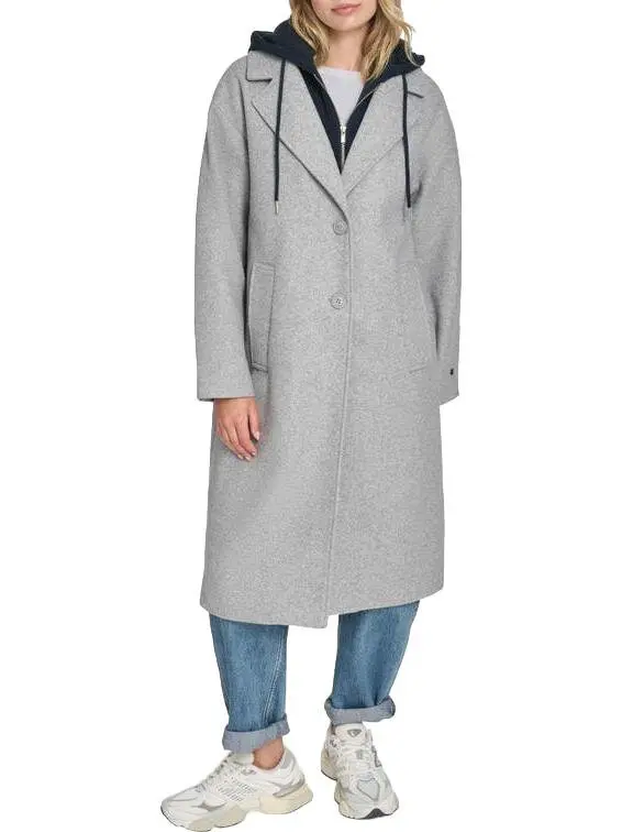 Champion Topcoat With Removable Hooded Bib - Lt Grey