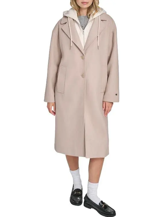 Champion Topcoat With Removable Hooded Bib - Tan