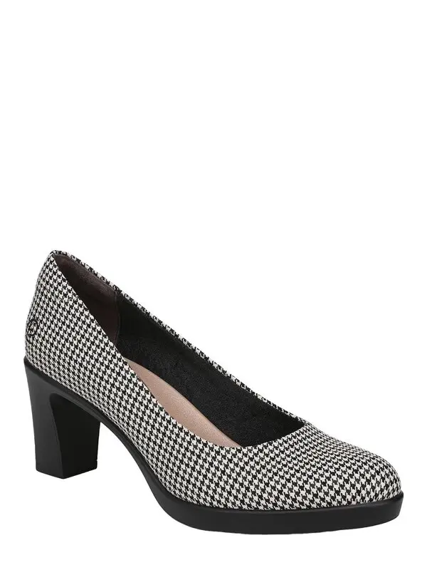LIFESTRIDE Elevate Platform Pumps - Black/bone