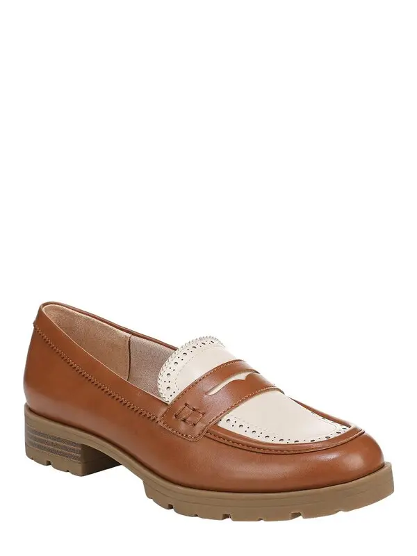 LIFESTRIDE London 3 Platform Penny Loafer - Bourbon/bone