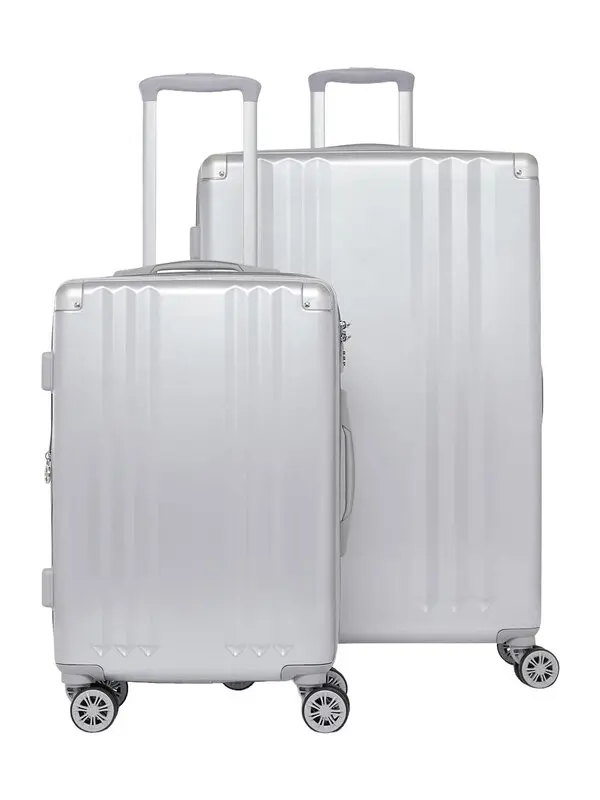 CALPAK Ambeur 2-piece Spinner Luggage Set - Silver