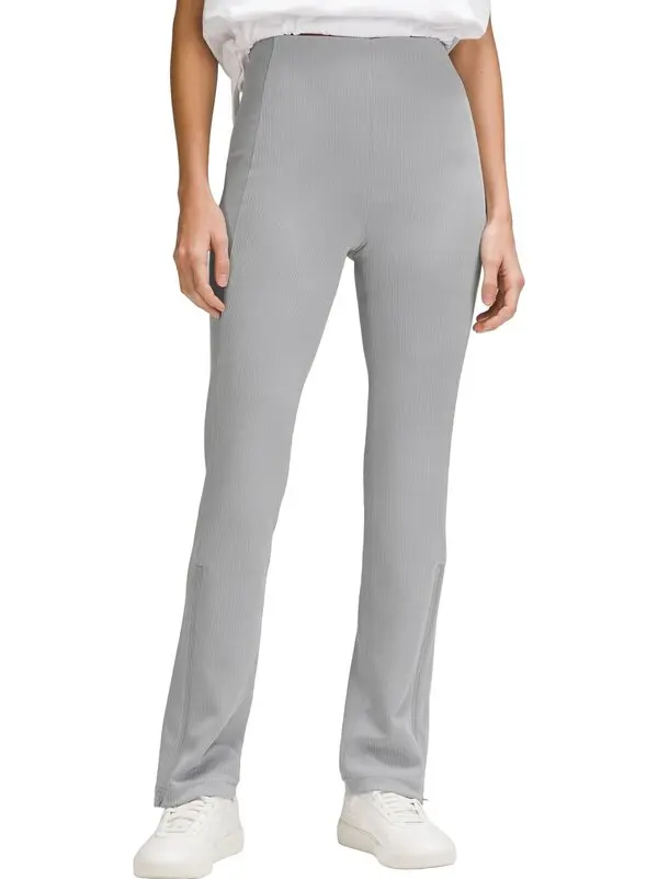 Lululemon Ribbed Zip-leg High-rise Pant - Rhino Grey