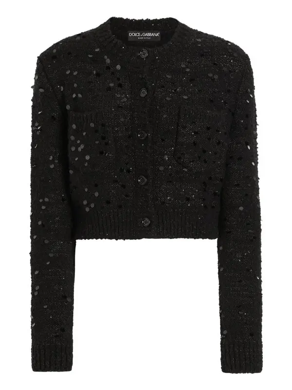 Dolce & Gabbana Wool-blend Cardigan - Black