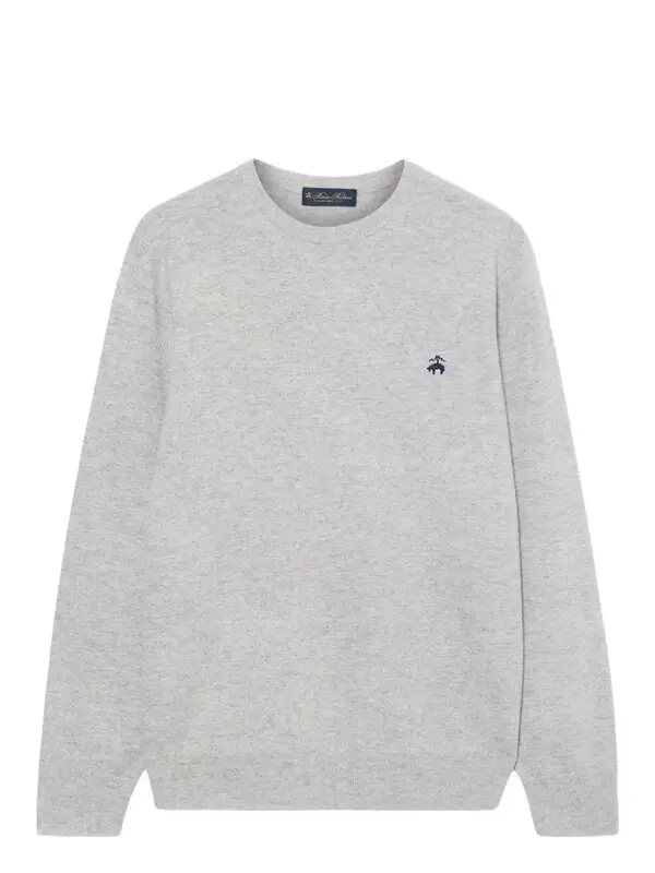 Brooks Brothers Lambswool Crew-neck Sweater - Grey