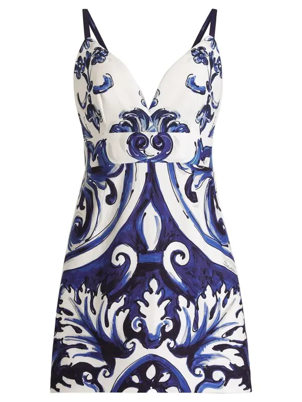 Dolce & Gabbana Majolica- Cotton Dress - Print