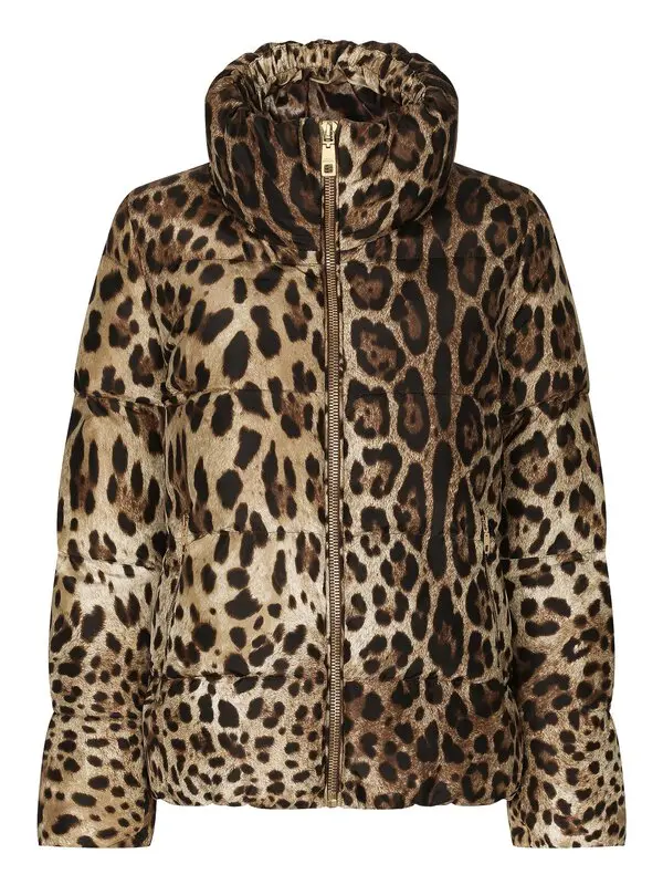Dolce & Gabbana Padded Leopard-print Nylon Jacket - Animal Print