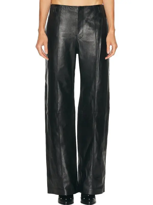 Isabel Marant Ciara Straight Leg Pant - Black