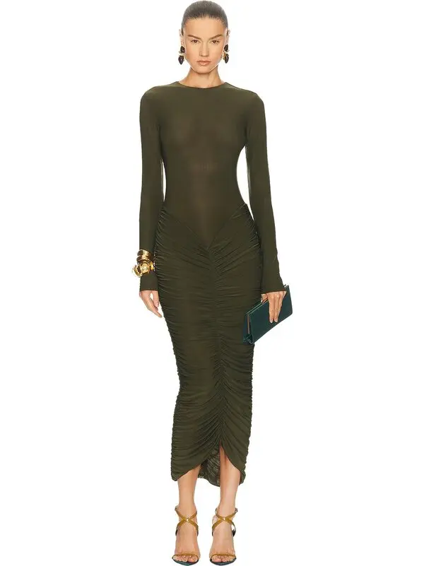 Ronny Kobo Sidonie Dress - Grape Leaf