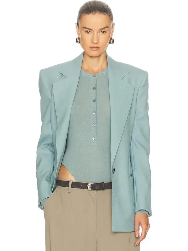 Stella McCartney Canvas Tailoring Jacket - New Celadon