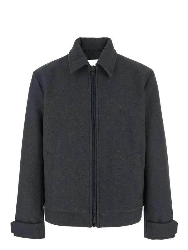 WON HUNDRED Peter Jacket In Wool Blend - Black