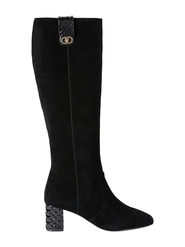 Kurt Geiger Suede Knee-high Boots - Black