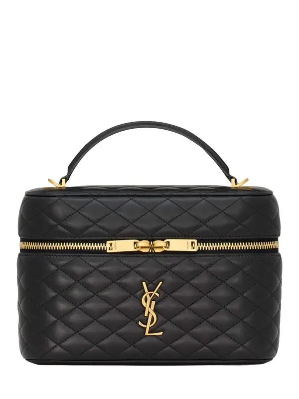 Saint Laurent Large Gabby Vanity Shoulder Bag - Black