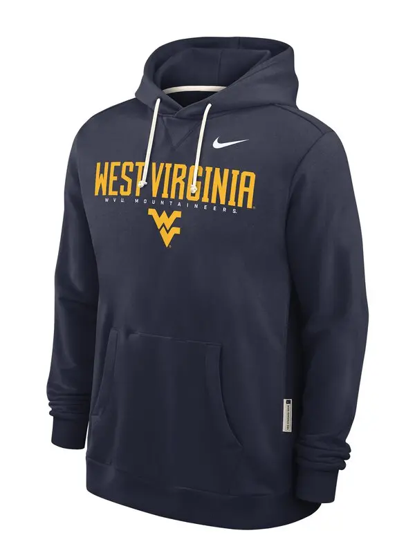 Nike West Virginia Sideline Dri-fit College Pullover Hoodie - Blue